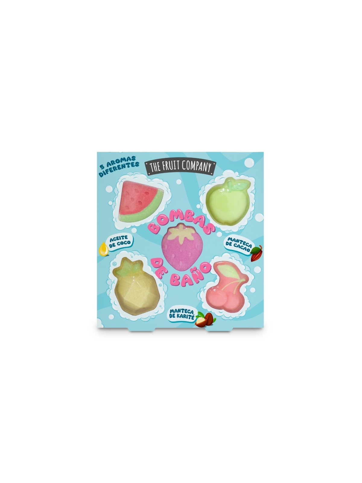 SET BOMBAS BAÑO 5 AROMAS - THE FRUIT COMPANY